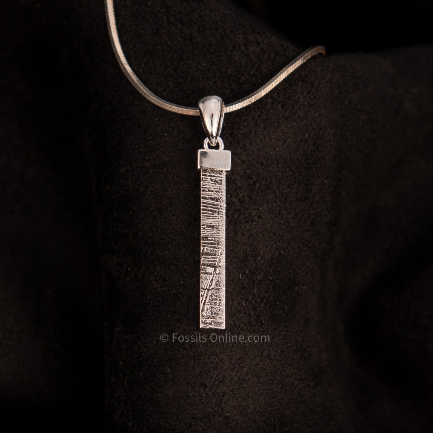 Muonionalusta Meteorite Pendant Stick .925